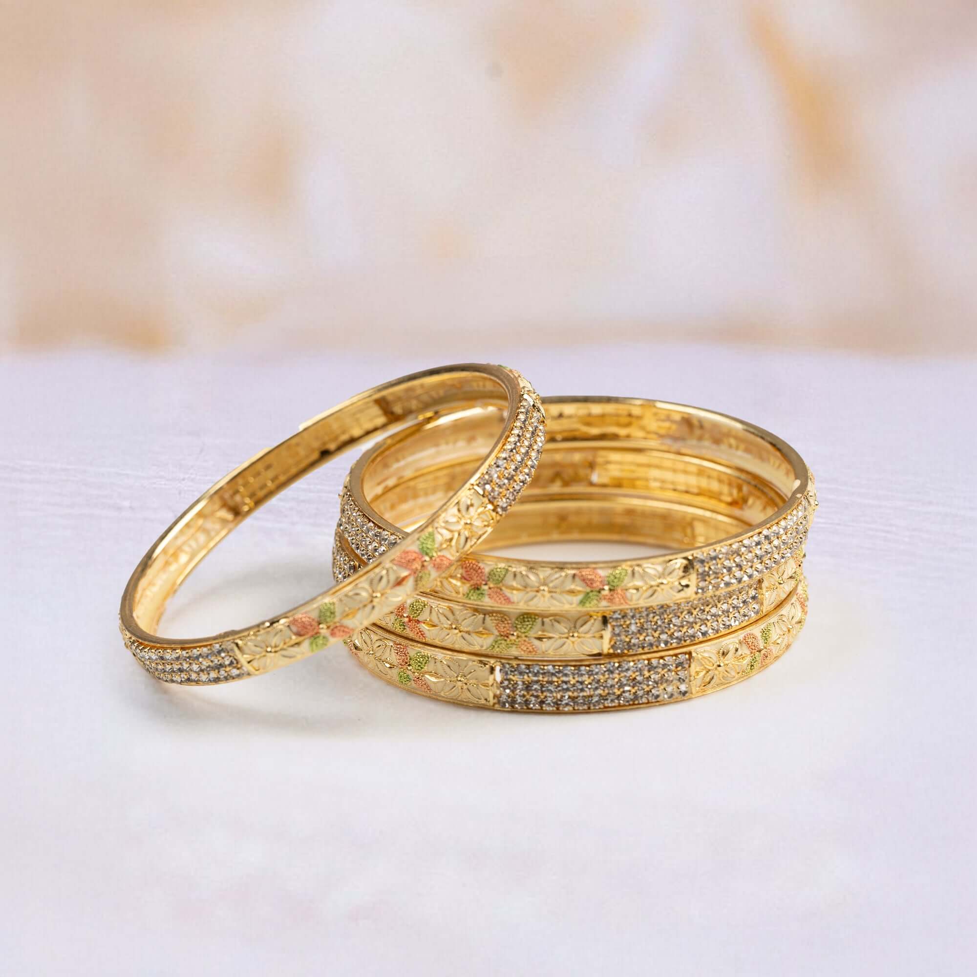 Ornate Gold Bangles – Own It Pure